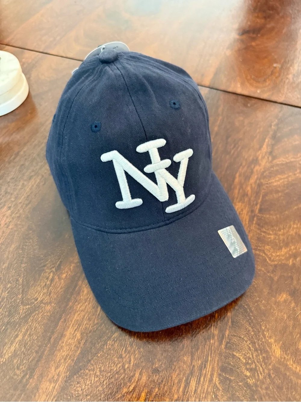 Accessories | Navy Baseball Cap With White Ny Embroidery | Poshmark